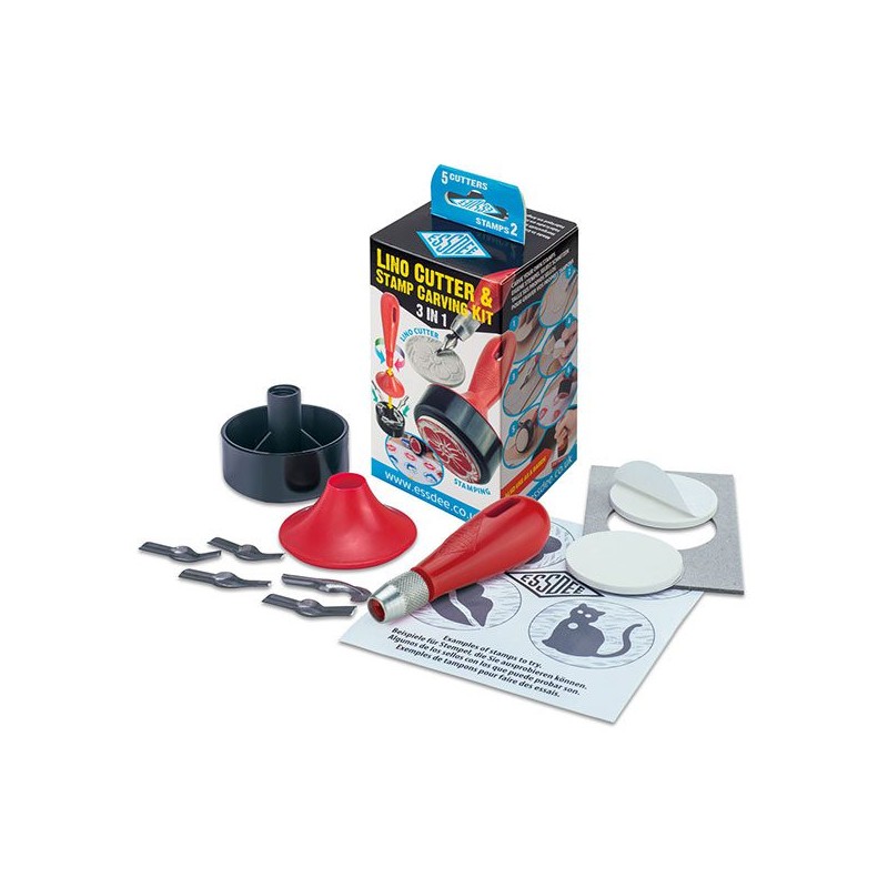 Kit de linogravure et de gravure de tampons Essdee