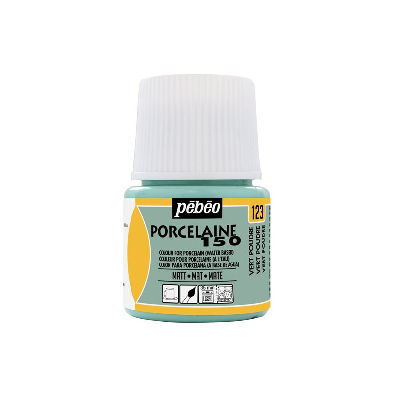 Peinture Porcelaine 150 pour porcelaine à base d'eau, pot de 45ml