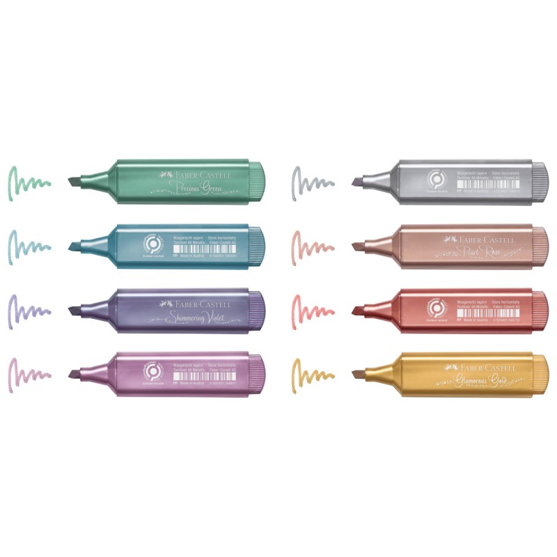 Surligneur métallisé Textliner Faber Castell - Feutre de surlignage